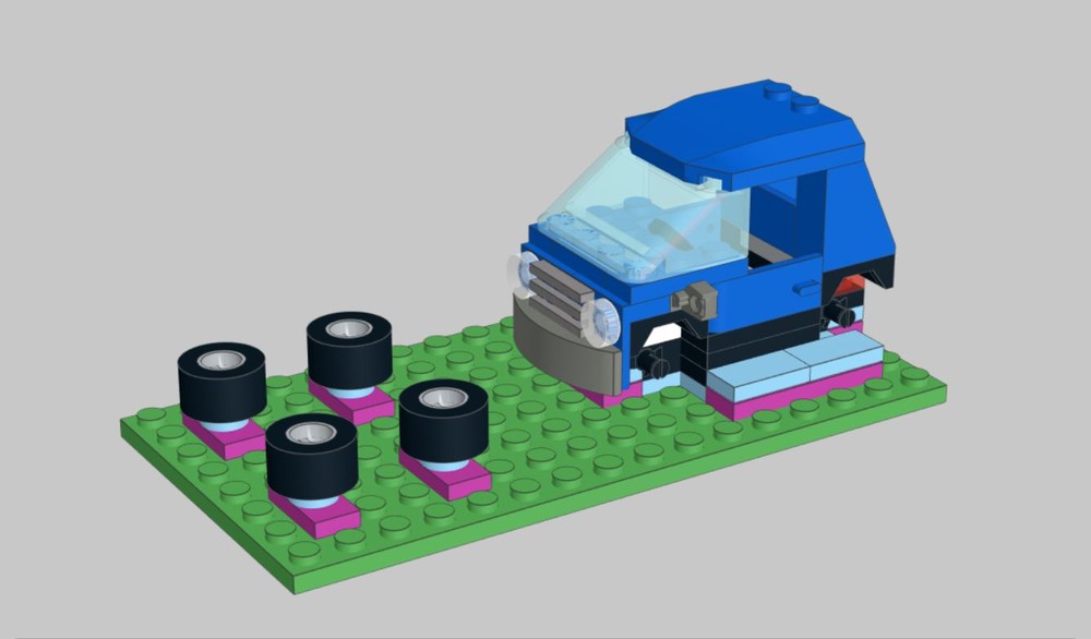 LEGO MOC-212167 60258-1 Blue Car Frame Rack by TurboRatRods ...