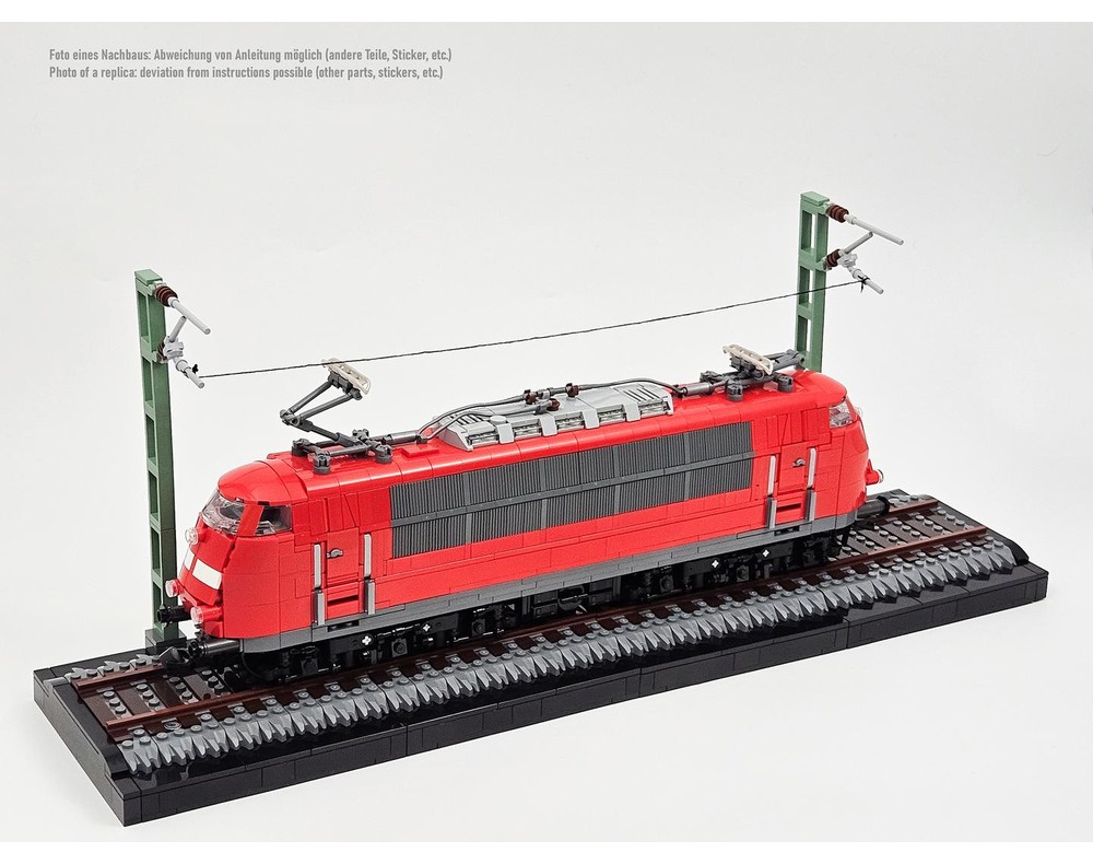 LEGO MOC German BR103 Locomotive (red) by StudStation | Rebrickable ...