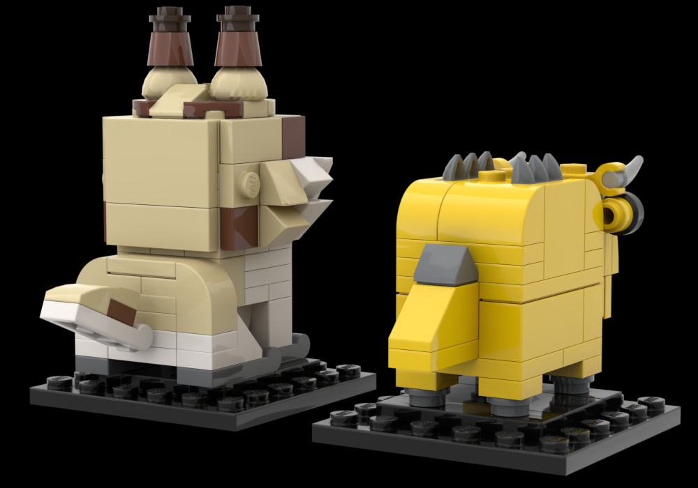 LEGO MOC Puffer Pig and Loth Cat Brickheadz by OrchardBuilds ...