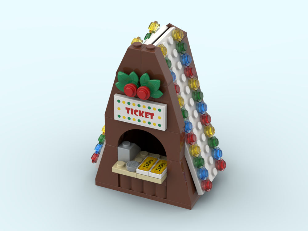 LEGO MOC Winter Village Ticket Booth by CareBearBrick | Rebrickable ...