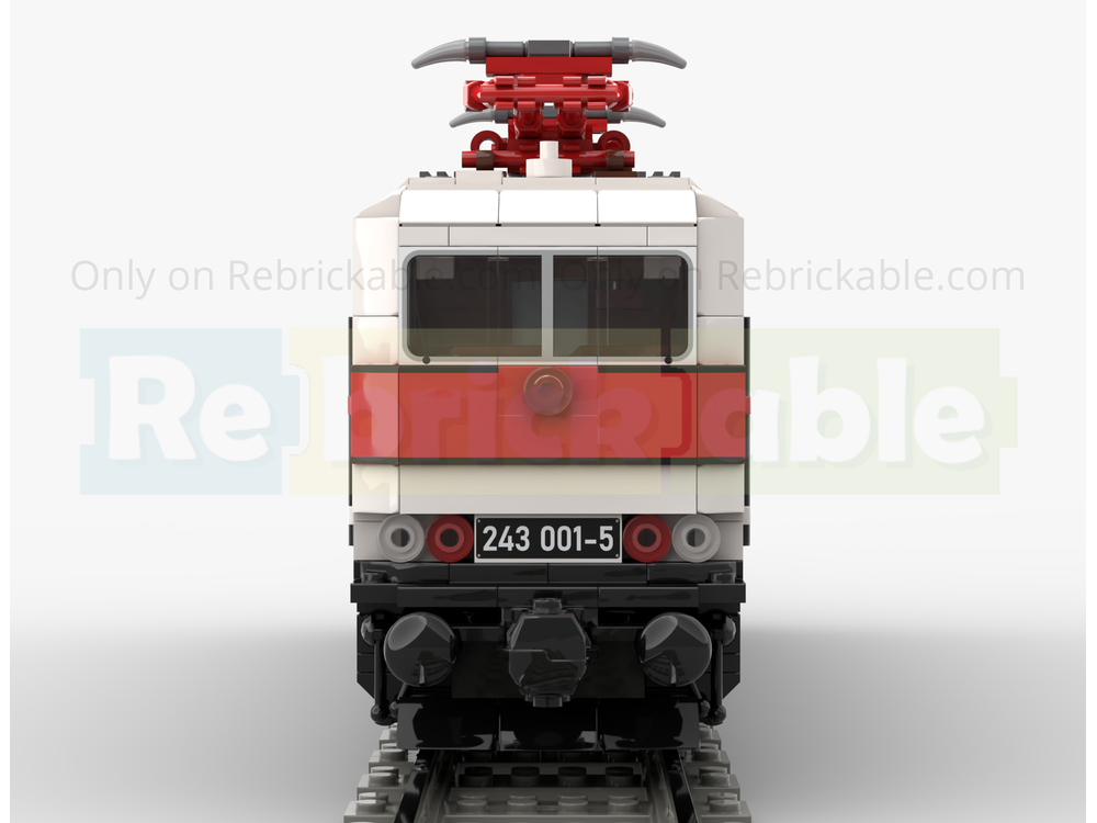 LEGO MOC Electric Locomotive BR212/243 - Prototype BR212 001 "White ...