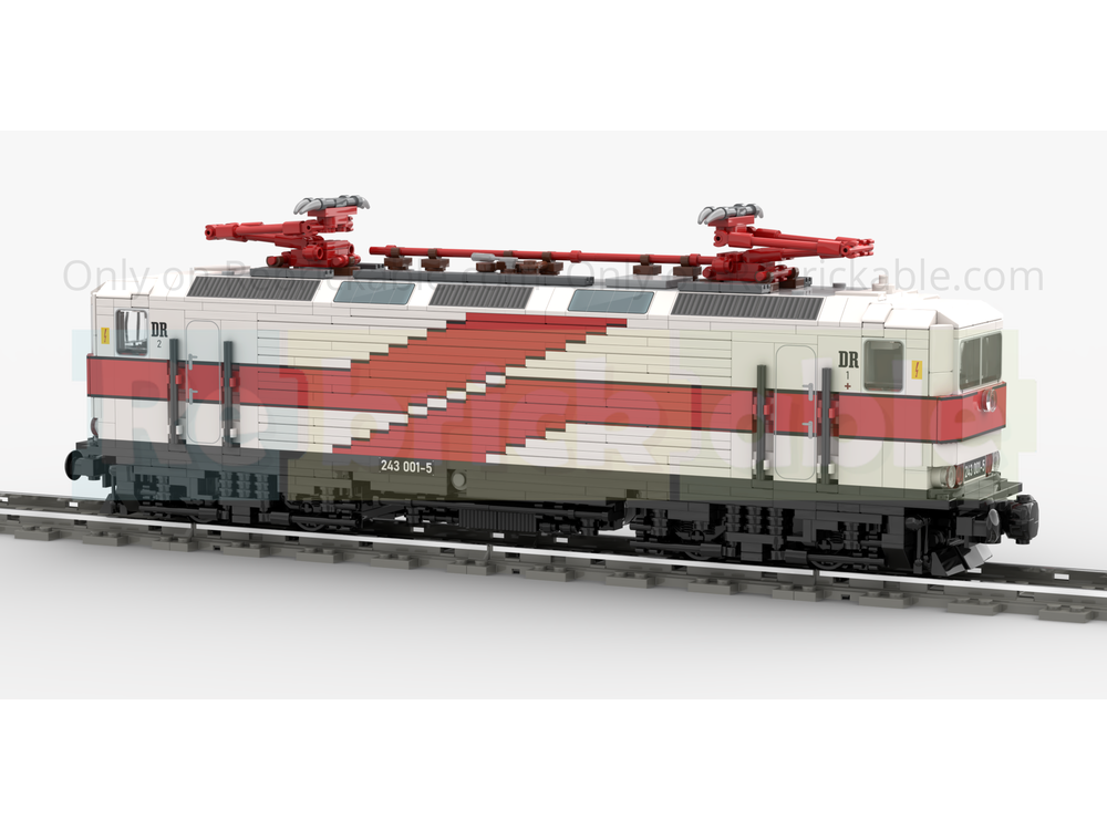LEGO MOC Electric Locomotive BR212/243 - Prototype BR212 001 "White ...