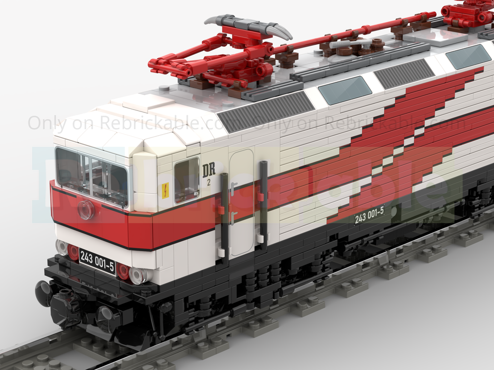 LEGO MOC Electric Locomotive BR212/243 - Prototype BR212 001 "White ...