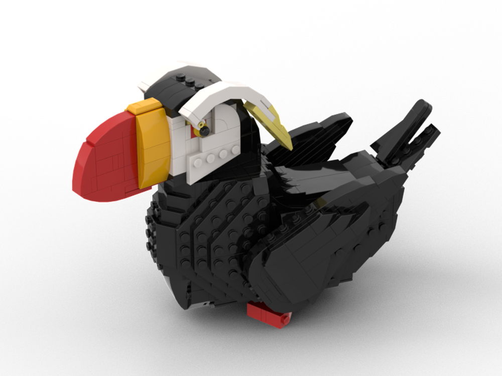 LEGO MOC Tufted Puffin by makoto_lake | Rebrickable - Build with LEGO