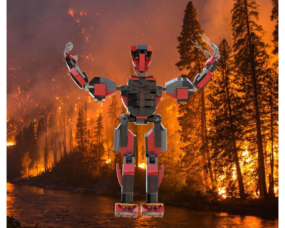 LEGO MOC Fire Monster by LegoOri | Rebrickable - Build with LEGO