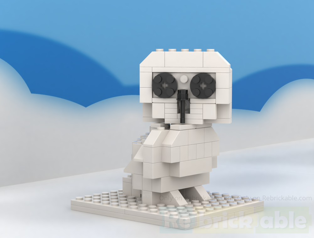 LEGO MOC 6380 Snowy owl by se1977 | Rebrickable - Build with LEGO