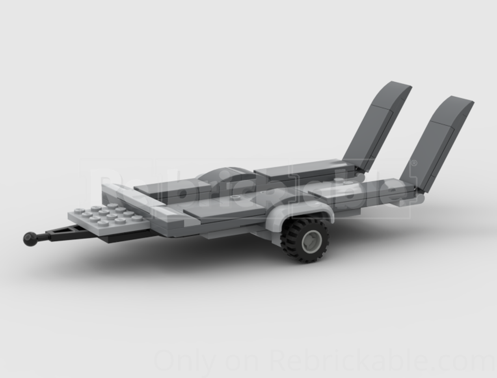 LEGO MOC 8 Wide Car Trailer by WH_Builds | Rebrickable - Build with LEGO