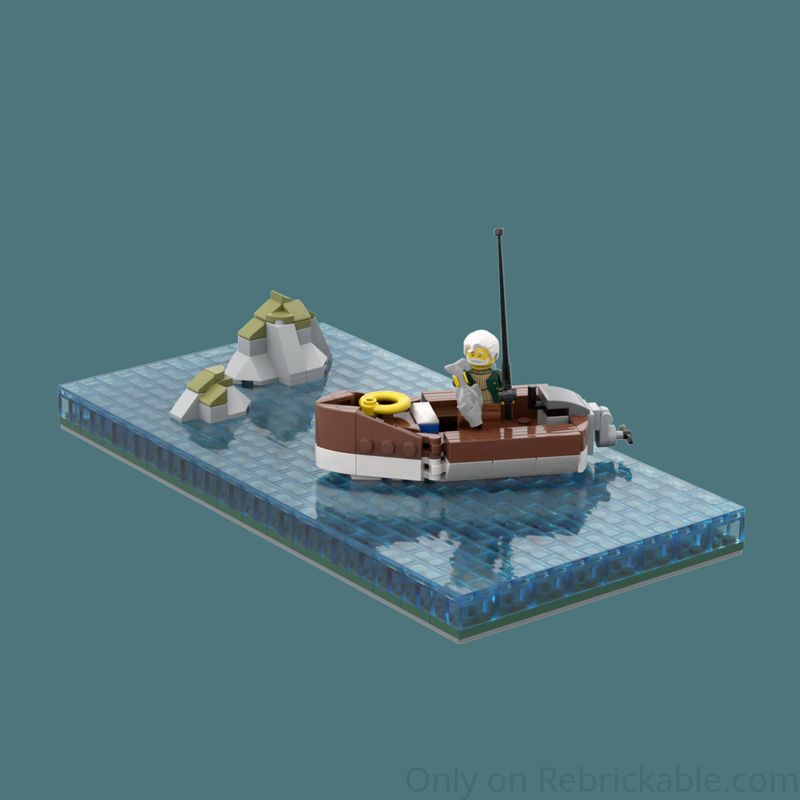 LEGO MOC the Fisherman's Boat by rebelnili | Rebrickable - Build with LEGO