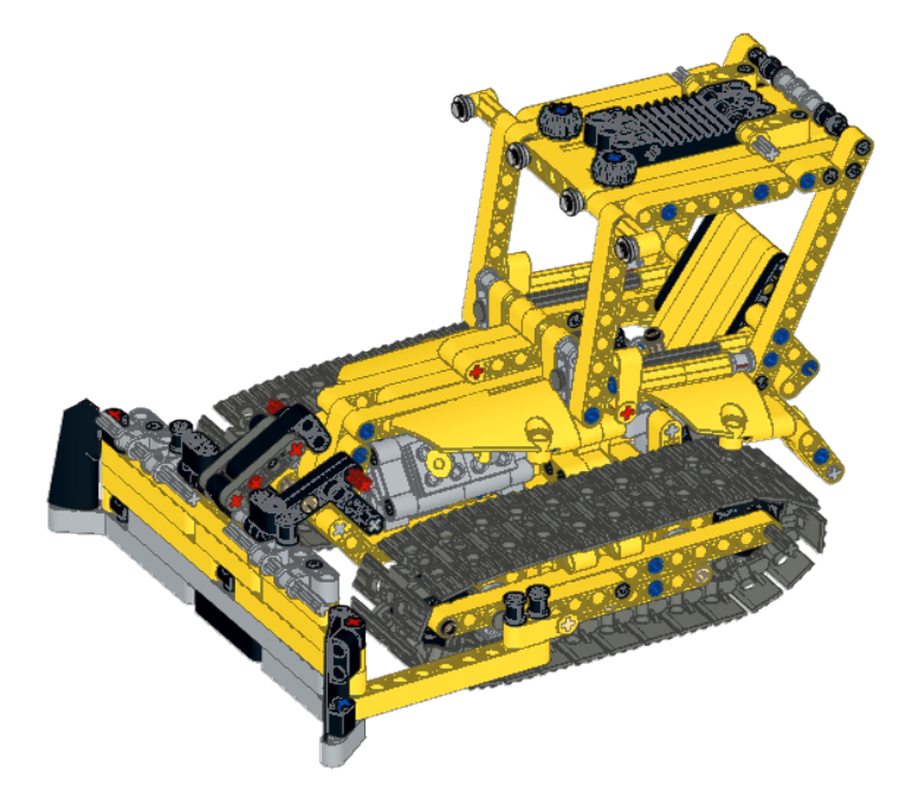 LEGO MOC Small bulldozer (alt . build from 42028 Bulldozer) by hpergler ...