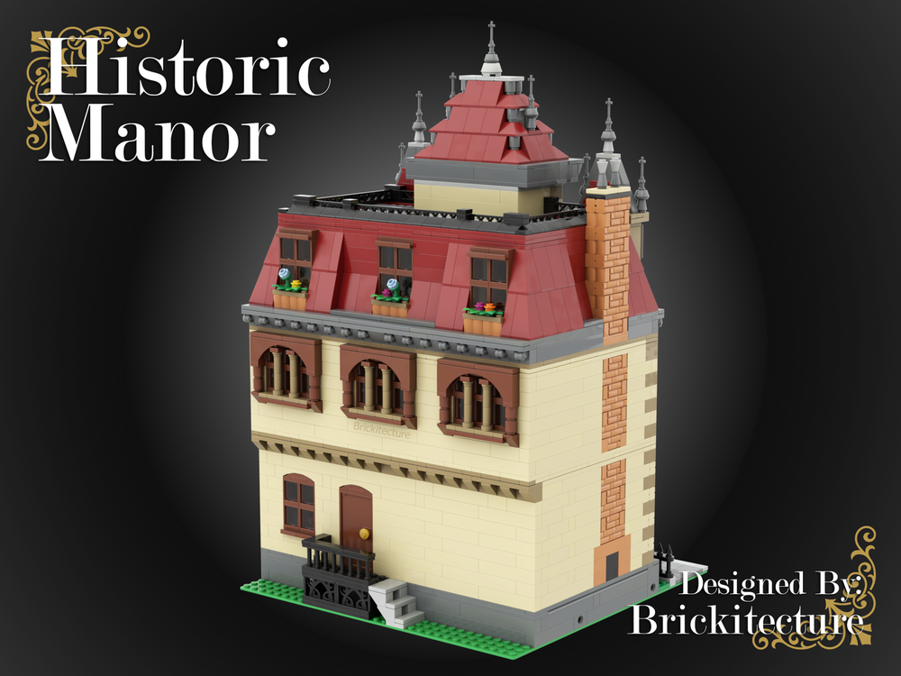 LEGO MOC-212319 Historic Manor Modular by Brickitecture_Bricks ...