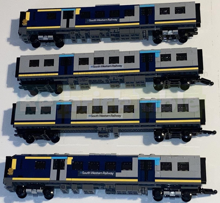 LEGO MOC 4-Wide Class 450 Desiro Four Carriage EMU Train In South ...