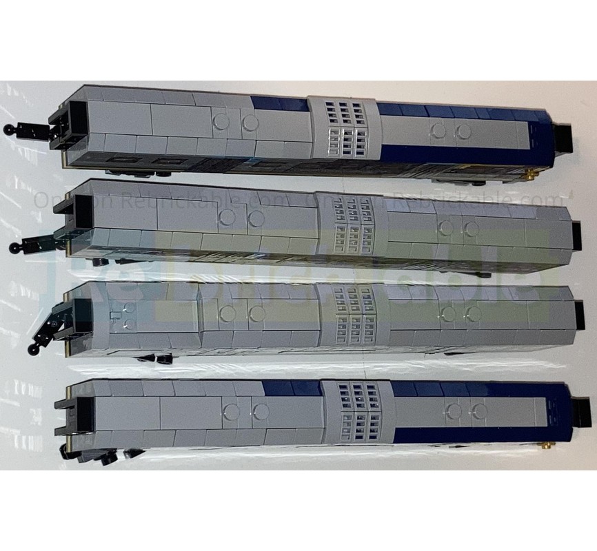 LEGO MOC 4-Wide Class 450 Desiro Four Carriage EMU Train In South ...