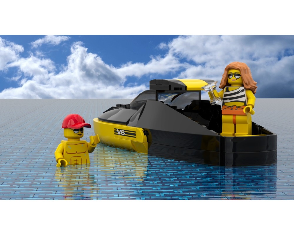 LEGO MOC V8 Race Boat by felix.rebricks | Rebrickable - Build with LEGO