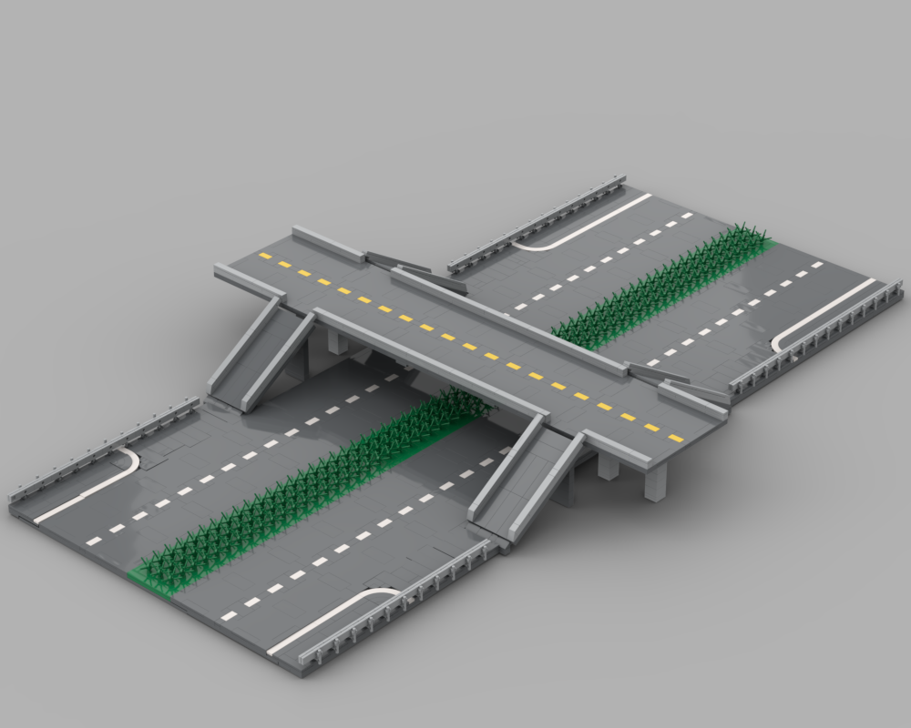 LEGO MOC-212355 Highway Section by leeggoo_Creator | Rebrickable ...