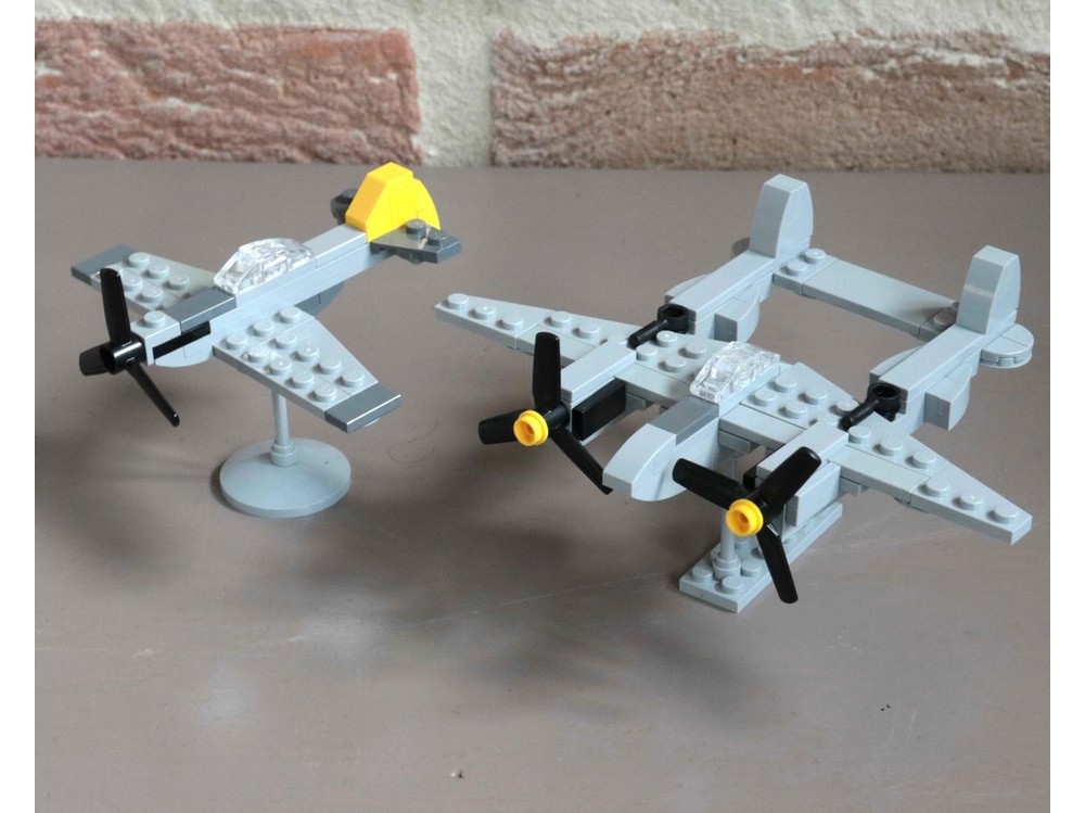 LEGO MOC P-38 Lightning & P-51 Mustang (1/110) by Vincent W ...