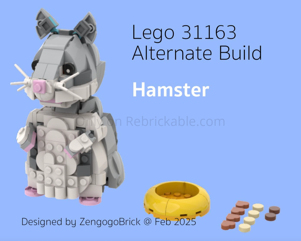LEGO MOC 31163 Hamster by zengogobrick | Rebrickable - Build with LEGO