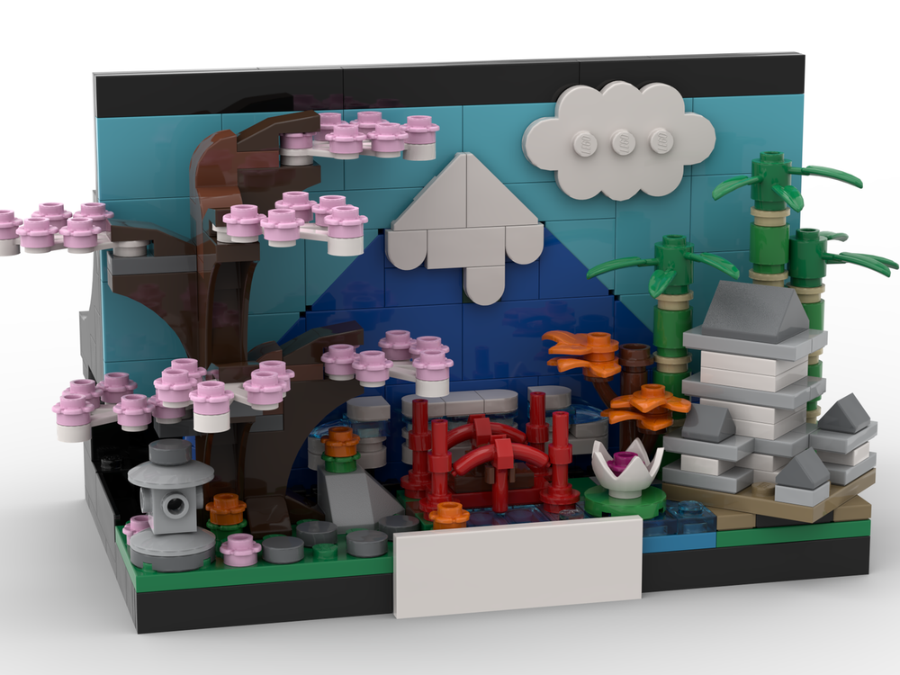 LEGO MOC Japan Postcard Mini Bullet Train by BobTheMadCow | Rebrickable ...