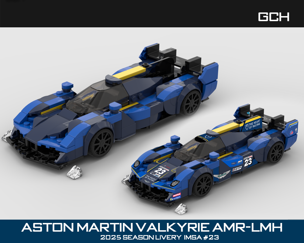 LEGO MOC Aston Martin Valkyrie AMR-LMH #23 2025 IMSA season livery by ...