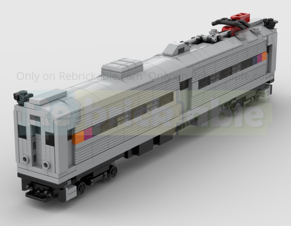 LEGO MOC 4-Wide NJ Transit Princeton 'Dinky' Single Carriage Train by ...