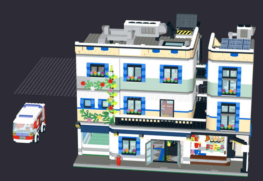 LEGO MOC Modular hospital by Bas_brand | Rebrickable - Build with LEGO