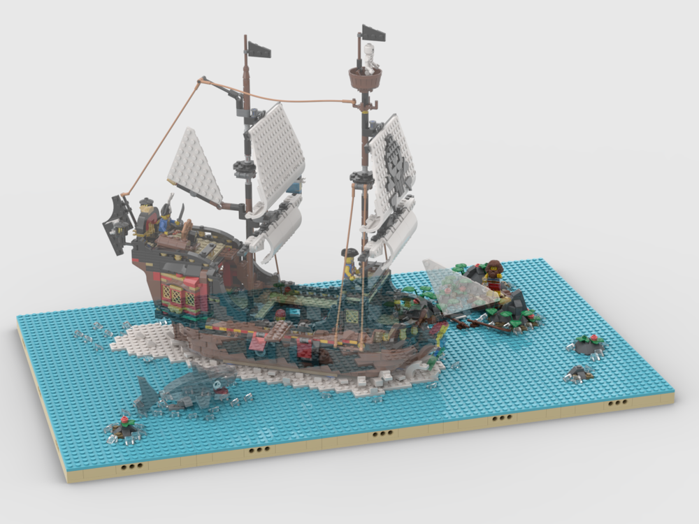 LEGO MOC Pirates Diorama - Display for set 31109 - Pirate Ship by ...