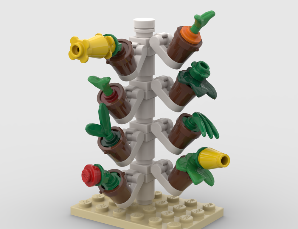 LEGO MOC Lettuce Grow: Vegetable Garden Tower by MOCmates | Rebrickable ...