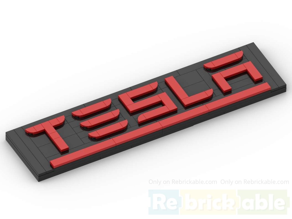 LEGO MOC Logo TESLA by MarkMOC71 | Rebrickable - Build with LEGO