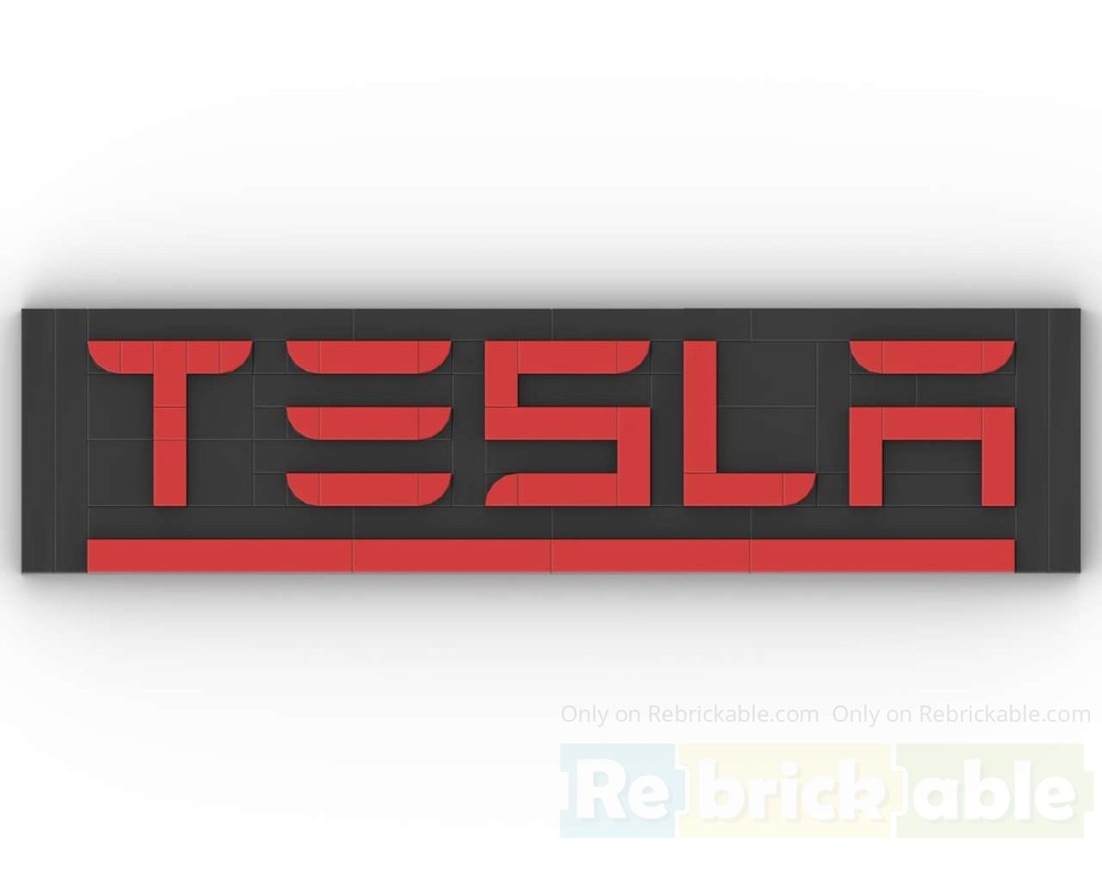LEGO MOC Logo TESLA by MarkMOC71 | Rebrickable - Build with LEGO