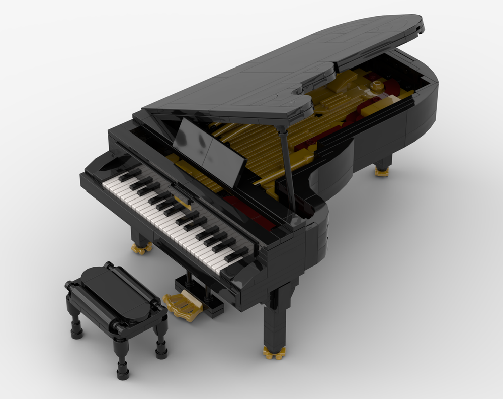 LEGO MOC Concert grand piano by Ay3cle | Rebrickable - Build with LEGO