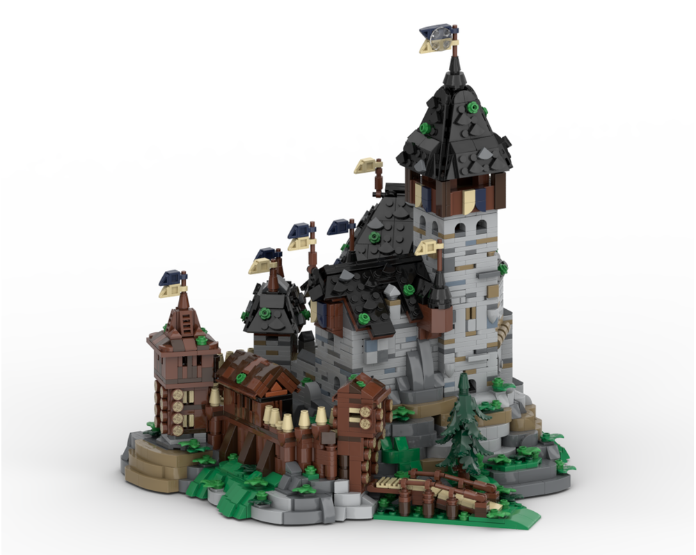 LEGO MOC-212550 Mini Blaustein Castle - Residence of Duke Martin I ...