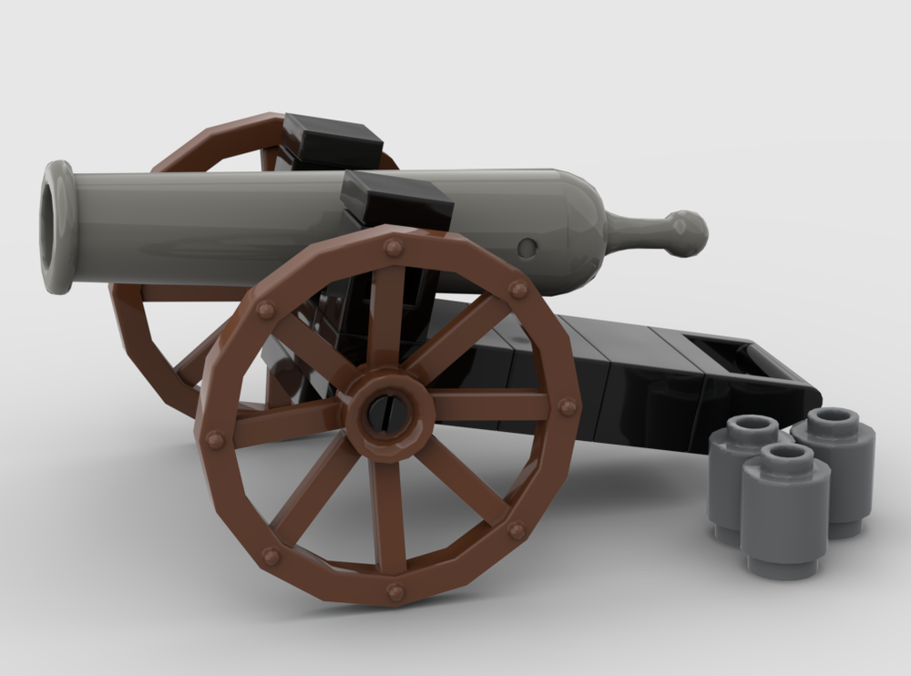 LEGO MOC-212558 1800s style cannon by blockbuilder117 | Rebrickable ...
