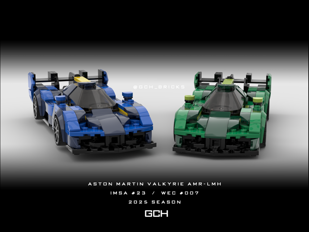 LEGO MOC Aston Martin Valkyrie AMR-LMH WEC/IMSA 2025 season livery 2 ...