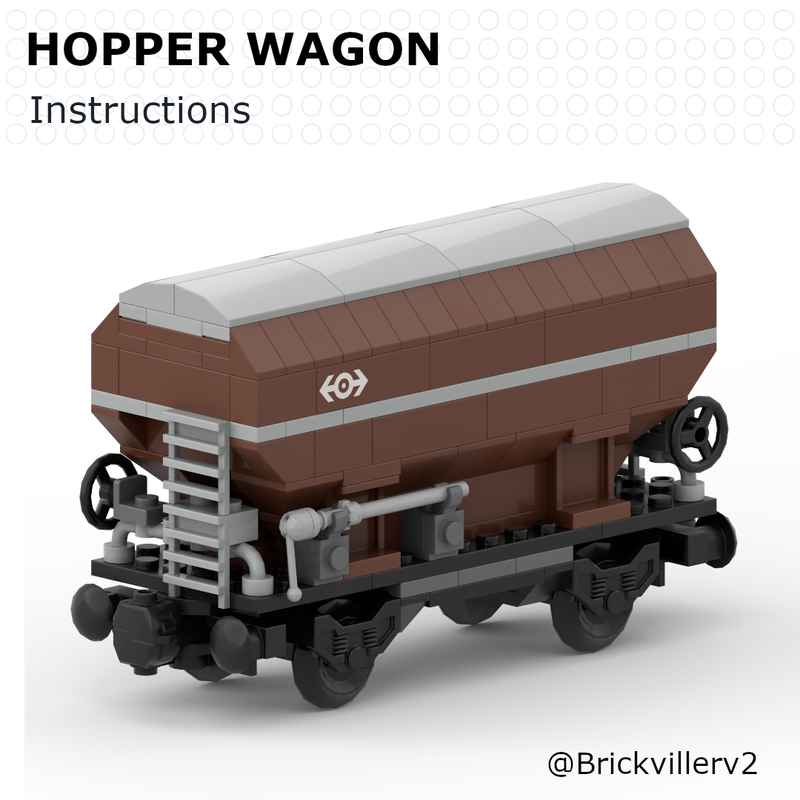 LEGO MOC Hopper wagon (4536 remake) by Brickvillerv2 | Rebrickable ...