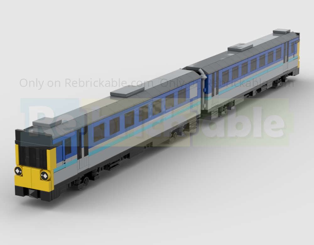 LEGO MOC 4-Wide BR Class 142 'Pacer' DMU Railbus Train In Regional ...