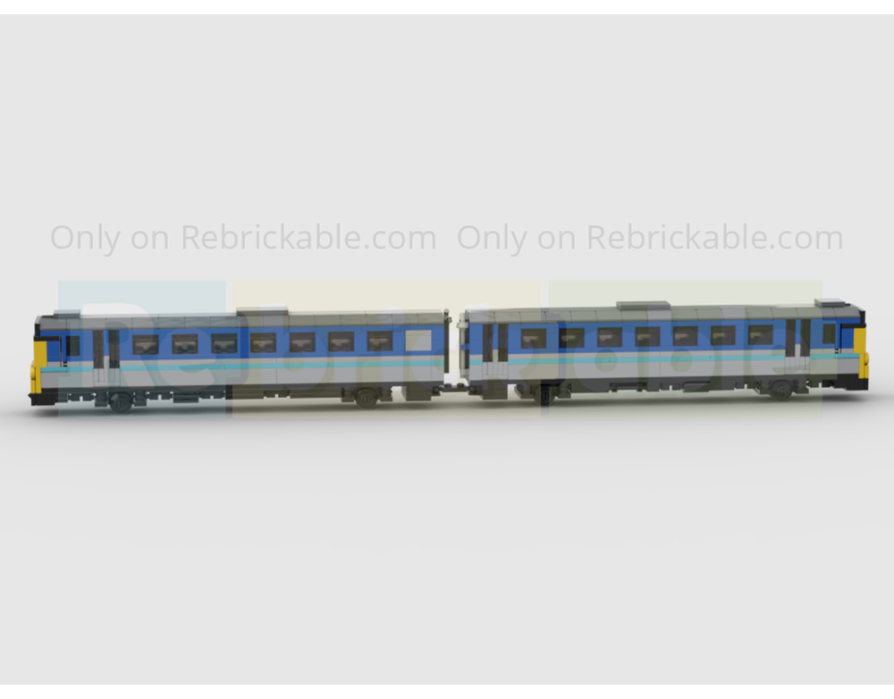 LEGO MOC 4-Wide BR Class 142 'Pacer' DMU Railbus Train In Regional ...