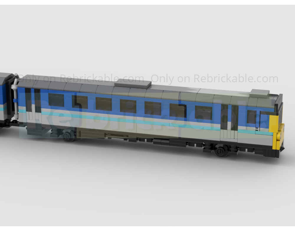 LEGO MOC 4-Wide BR Class 142 'Pacer' DMU Railbus Train In Regional ...