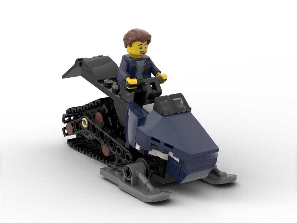Lego Moc Snowmobile By Cubricks Rebrickable Build With Lego