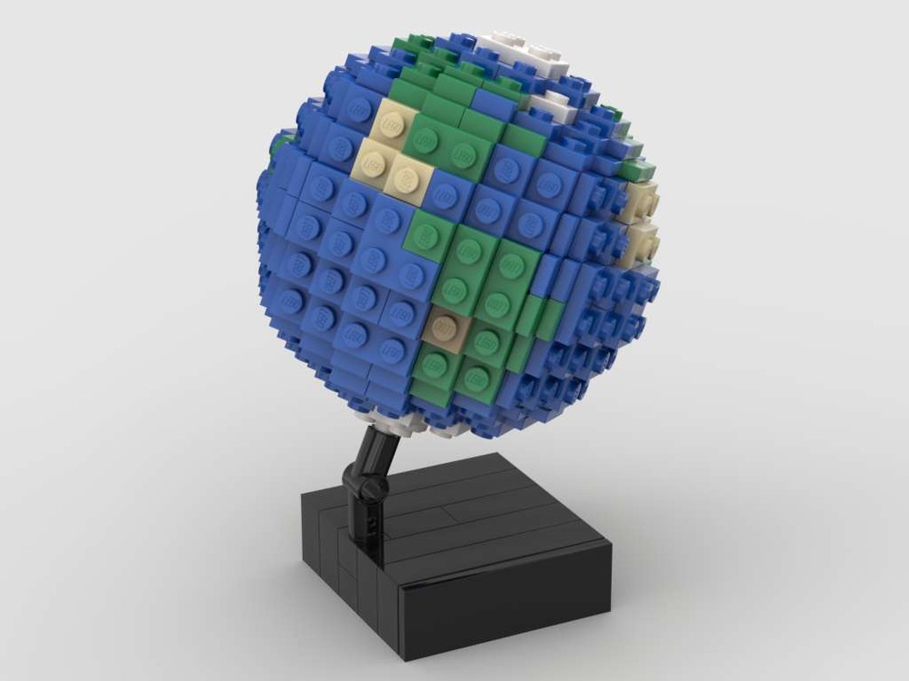 LEGO MOC Earth globe by ej76az | Rebrickable - Build with LEGO