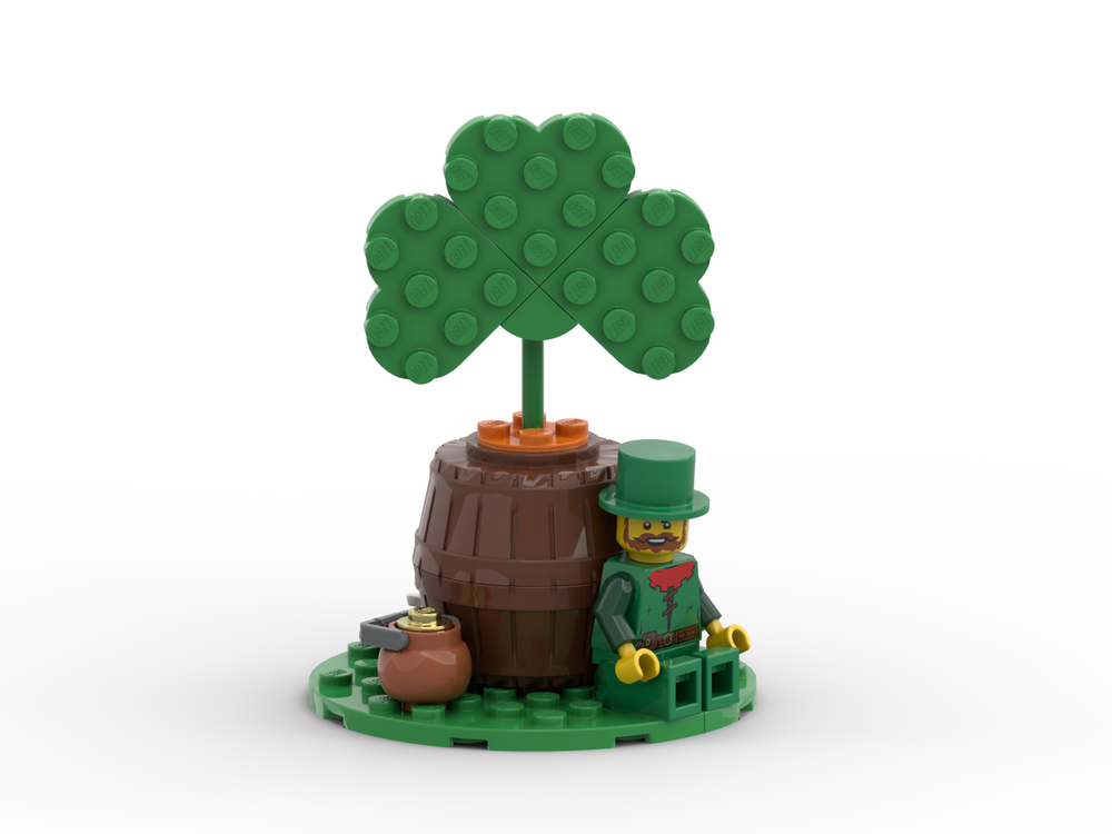 LEGO MOC-212712 Shamrock in a Whiskey Barrel by BrickHappens ...