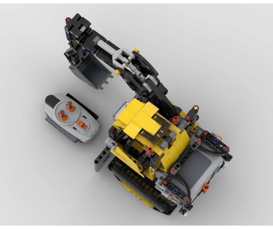 LEGO MOC Excavator Motorized 42121 Modifications by ErikGS ...