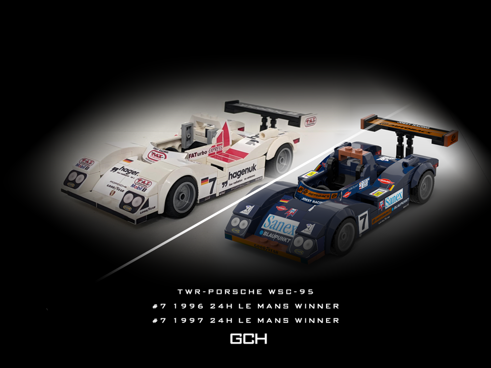 LEGO MOC TWR-Porsche WSC-95 1996/1997 2-pack bundle by GCh ...