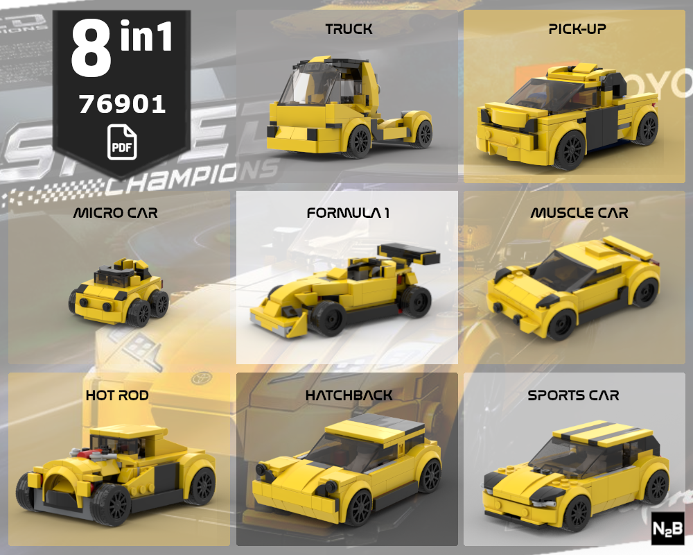 LEGO MOC Lego 76901 Builder's Pack 8 in 1 by n2brick | Rebrickable ...