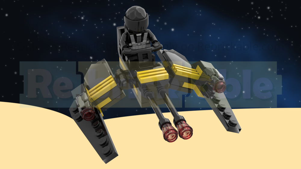 LEGO MOC Blacktron Crystal Hawk (5619) reimagined by watson.lego ...
