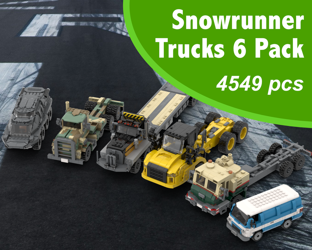 LEGO MOC Snowrunner: 6 Trucks Pack by Al3xW40 | Rebrickable - Build ...