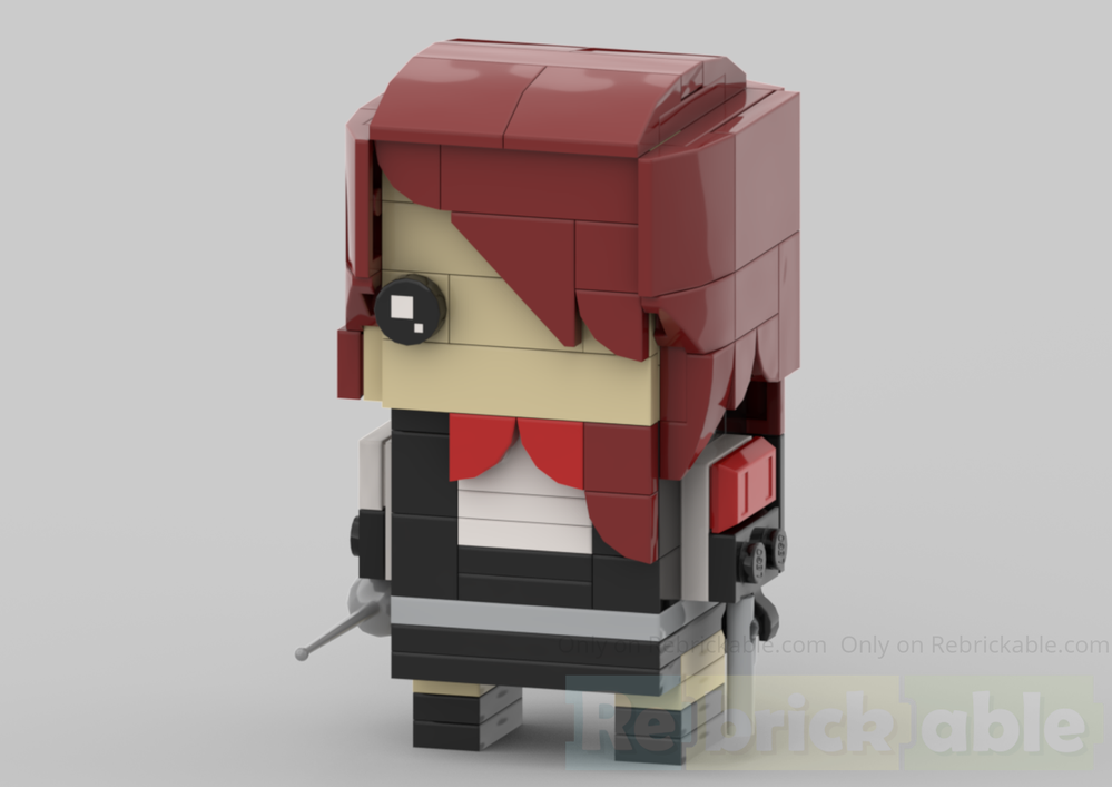LEGO MOC Mitsuru Kirijo BrickHead - Persona 3 Reload by GoldengamerLego ...