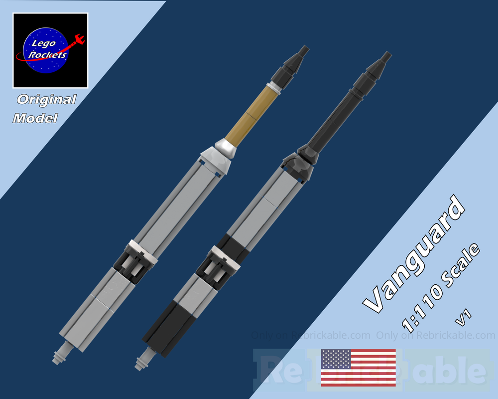 LEGO MOC 1:110 Vanguard Rocket by LegoRockets | Rebrickable - Build ...