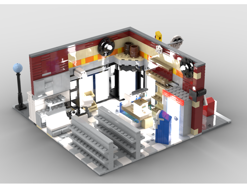 LEGO MOC Lego 76311 Spider-Man Convenience Store upgrade MOC drawings ...