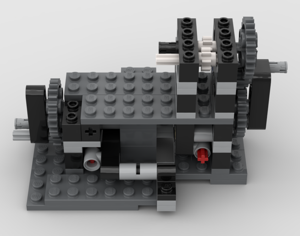 LEGO MOC Motorization mechanism for dual crossover of Trixbrix switches ...