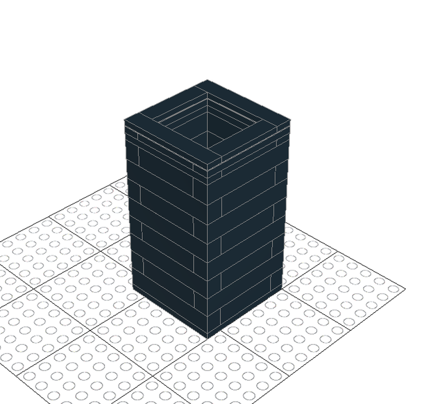 LEGO MOC 6x6 pencileholder by gusmog | Rebrickable - Build with LEGO