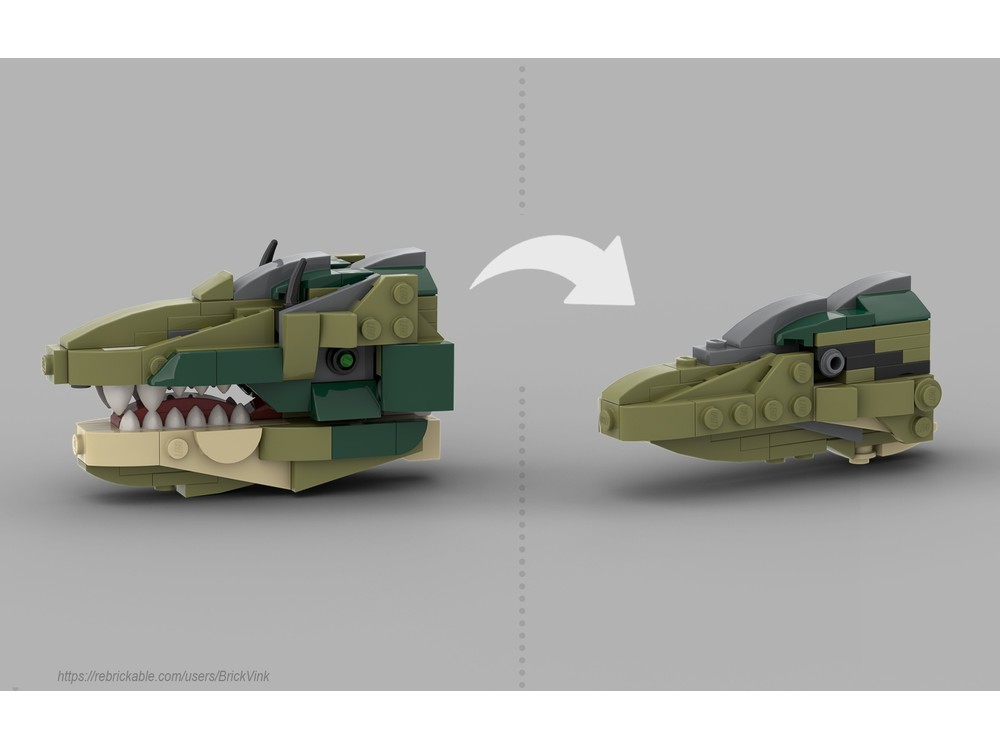 LEGO MOC Mosasaurus by BrickVink | Rebrickable - Build with LEGO